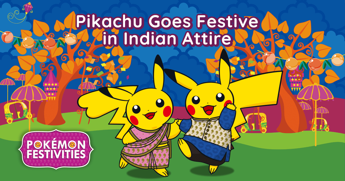 Pikachu Goes Festive in Indian Attire | The official Pokémon Website in ...